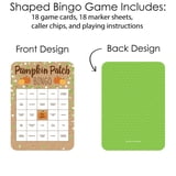 Big Dot of Happiness Pumpkin Patch - Bingo Cards and Markers - Fall ...