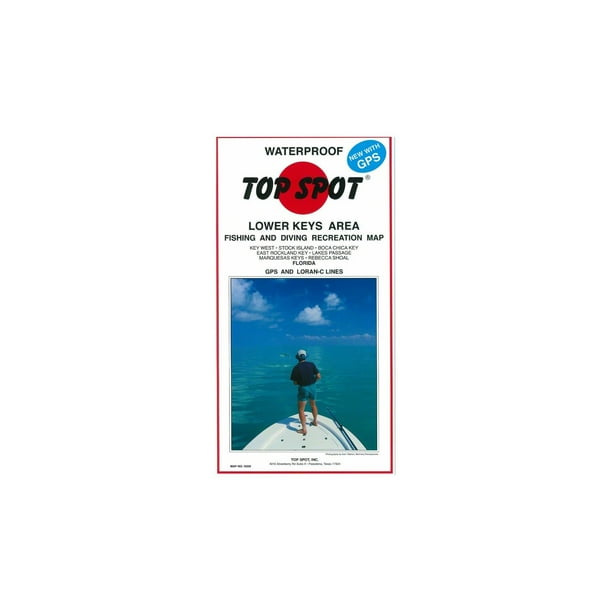Top Spot N-209 Lower Keys Area Fishing Map - Walmart.com