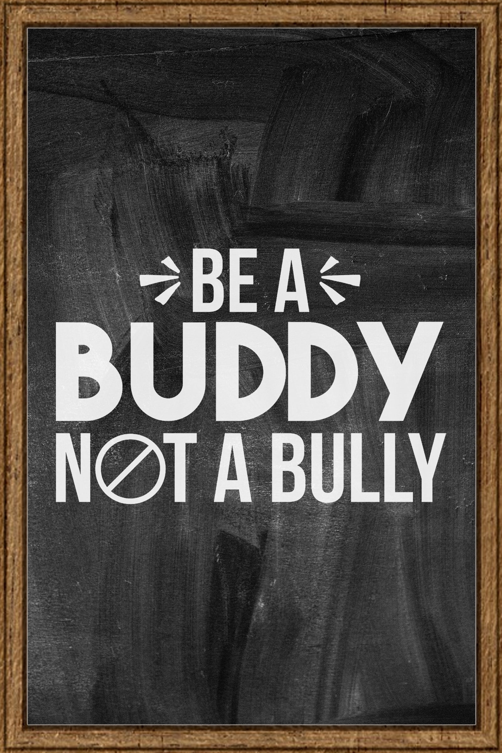 Be a buddy not a bully lesson kindness spread love friendly Tin Sign ...