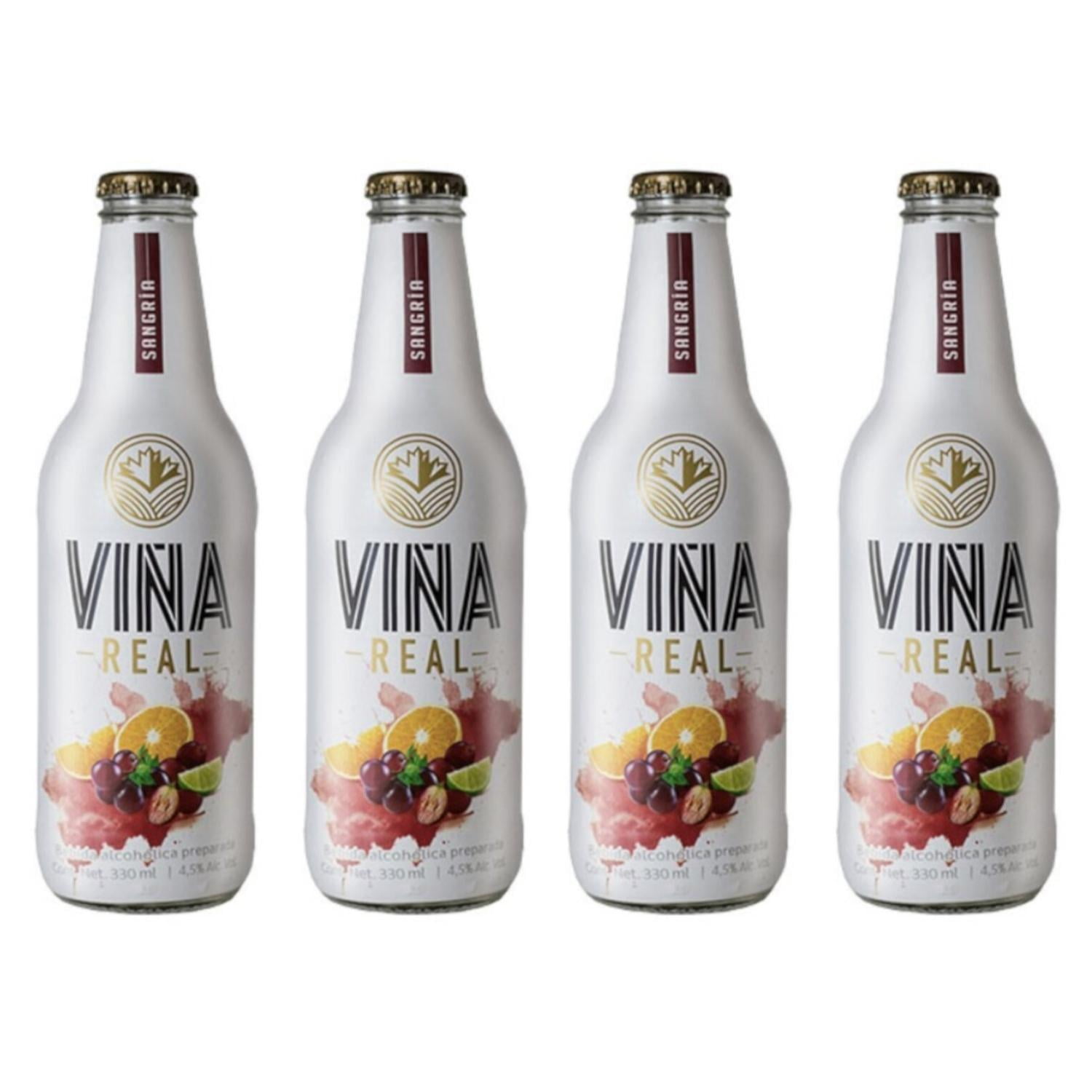 Pack de 4 Cooler Viña Real Sangría 330 ml Genérico Sangría | Walmart en ...