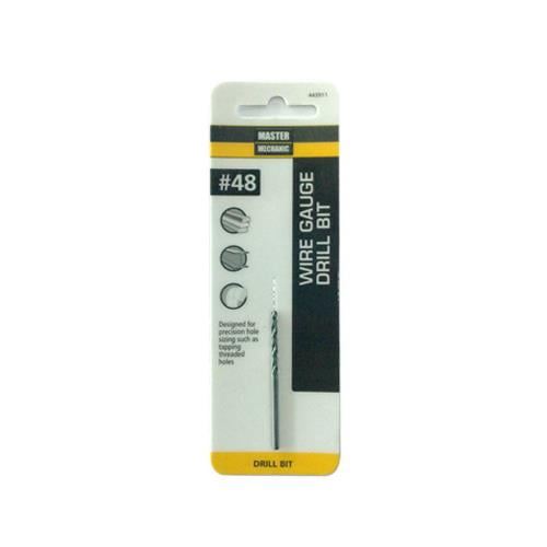 Master Mechanic 443911 #48 2-In. Wire Gauge Drill Bit, Black Oxide ...