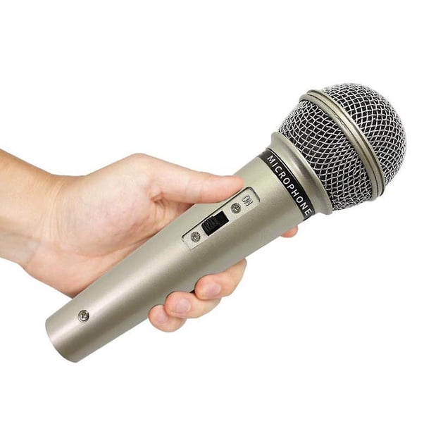 Micrófono profesional con cable dinámico para escenario de canto ...