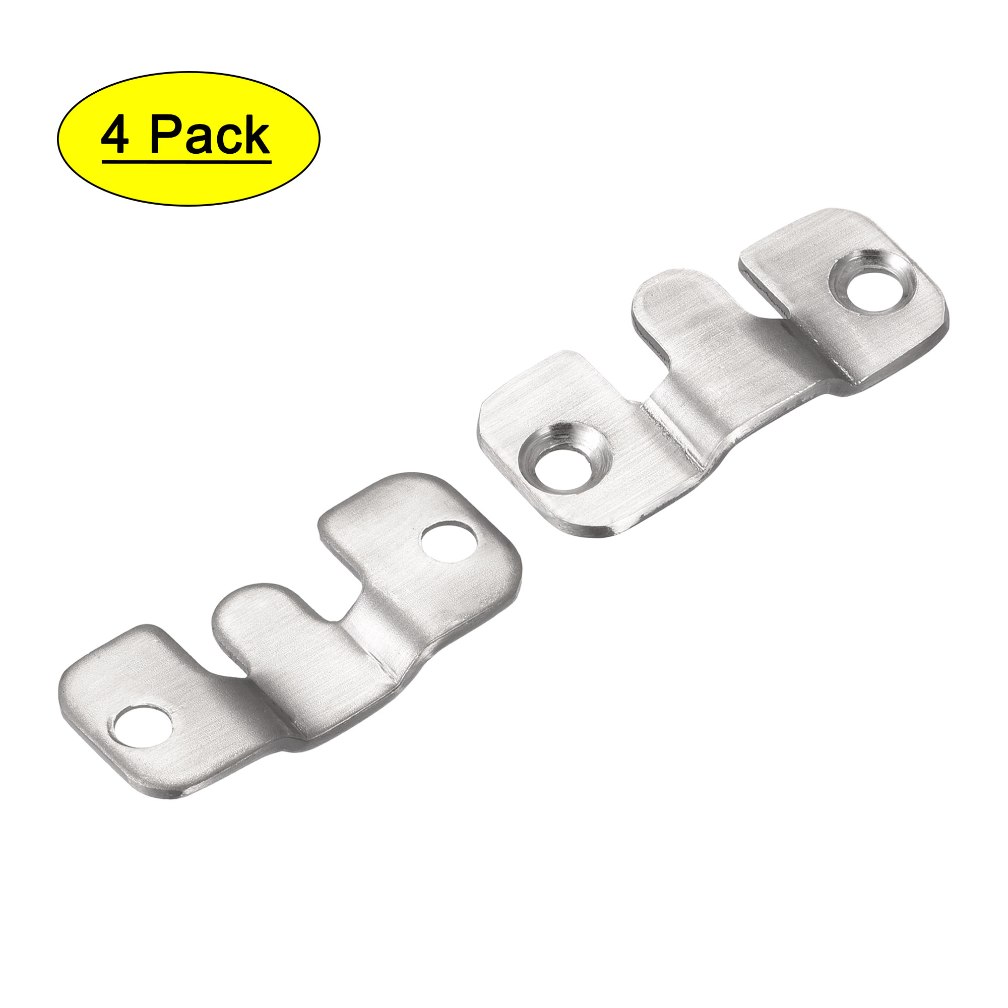 Uxcell Furniture Photo Frame Stainless Steel Interlock Bracket ...