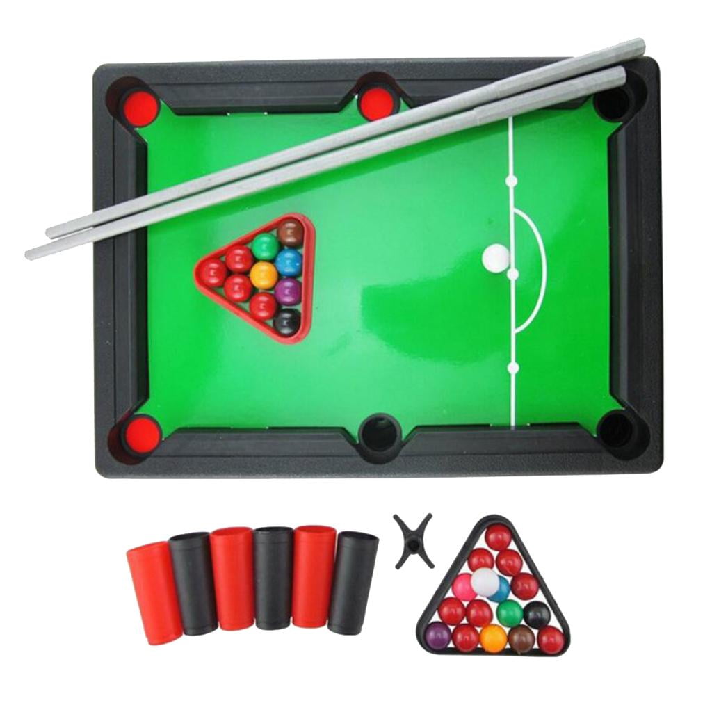 Kid Mini Tabletop Pool Billiards Game w/Balls Parent Child Interaction ...