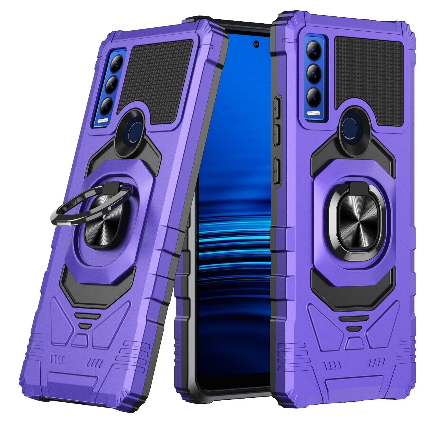 Cricket Ovation 3 / AT&T Motivate Max U668AA Heavy Duty Case with Ring ...