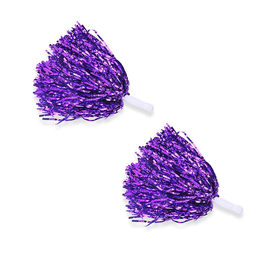 TureClos Pack of 2 Cheerleadering Poms School Sports Club Music Dance ...