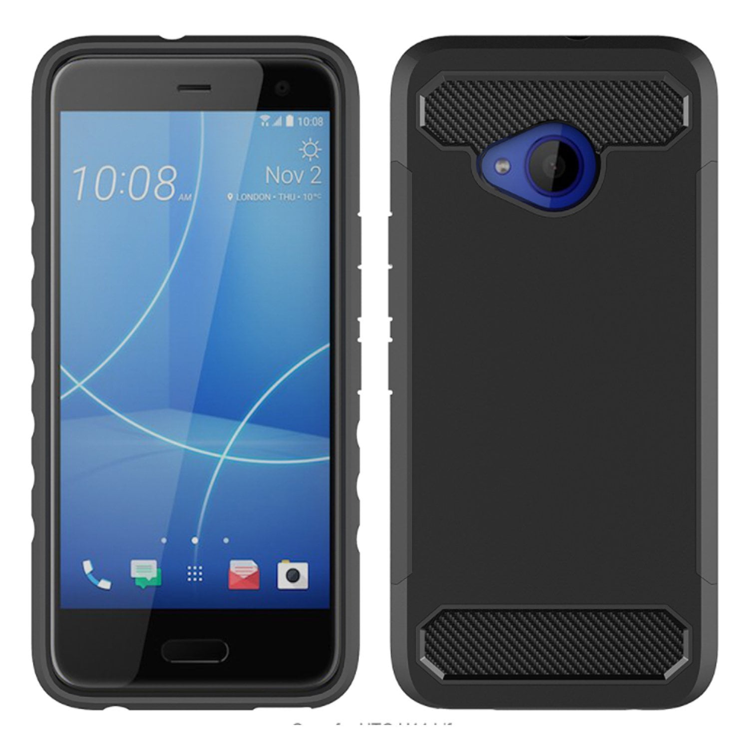 HTC U11 Life Case, Dual Layer Shockproof Silicone Phone Protection Case ...