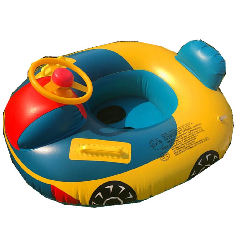 Swimming Ring with Steering Wheel Swimming Accessories Inflatable Pool ...