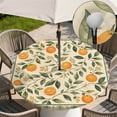 ARTSLION Round Outdoor Tablecloth For Up To 44in With Umbrella Hole ...