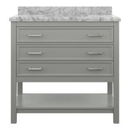 Design Element Austin 60" Vanity Base Only in Walnut - Walmart.com