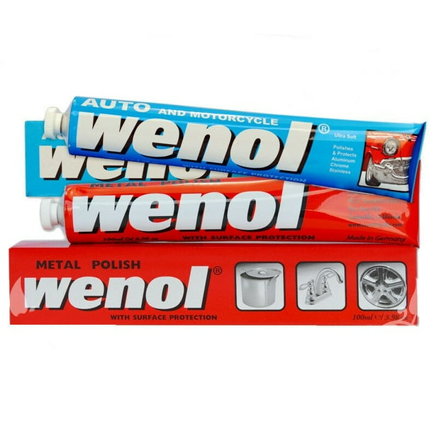 WENOL Metal Cleaner and Polish Kit, Red and Blue Tube - Walmart.com