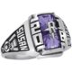 Keepsake Personalized Women's Crest Class Ring available in Valadium ...