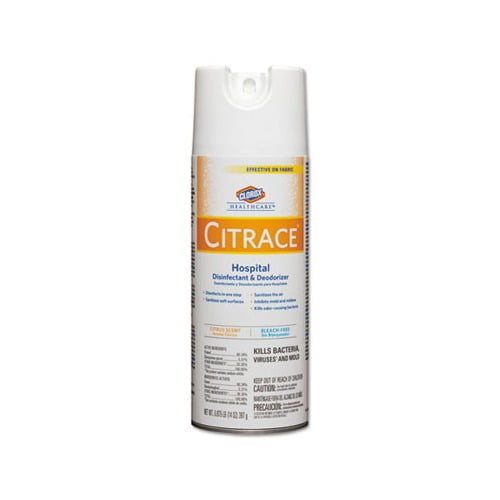 Citrace Hospital Disinfectant & Deodorizer Citrus, 14oz Aerosol, 12 ...