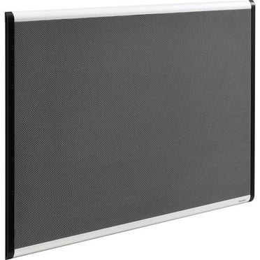 Global Industrial 72"W x 48"H Fabric Mesh Bulletin Board, Black ...