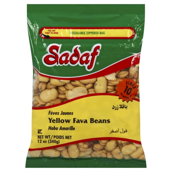 Sadaf Bean, Yellow Fava Baghala, 12 Ounce - Walmart.com