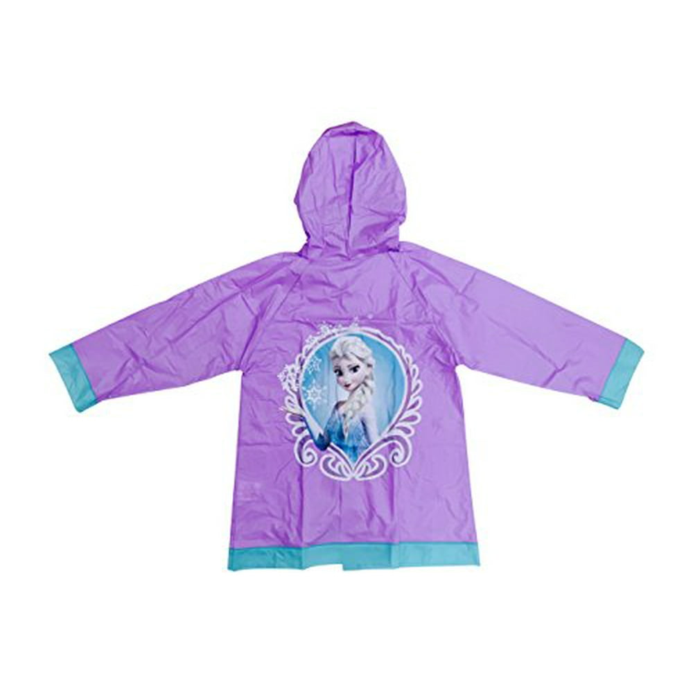 Disney - Disney Frozen Elsa and Anna Girls Rain Slicker Raincoat (Large ...