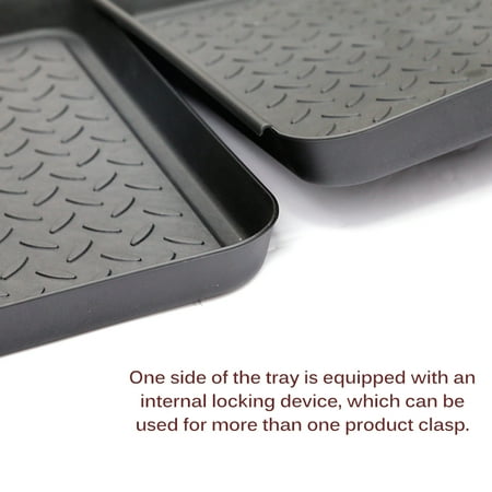 Multi-purpose Boot Mat Tray Black Boot Mat Tray Indoor Outdoor Boot ...