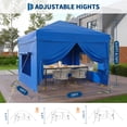 10x10 FT Pop-Up Canopy Tent with 4 Sidewalls, 210D Waterproof UV ...