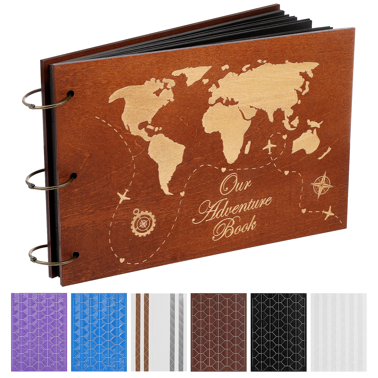 Click here for Kakowely Scrapbook Photo Album Vintage Wooden Phot... prices