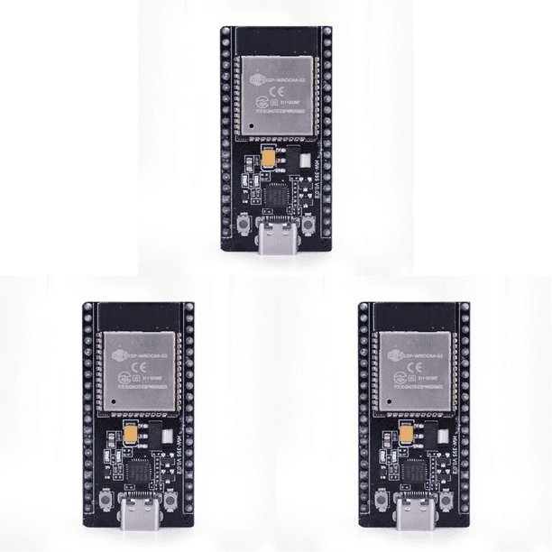 3 uds ESP32-WROOM-32 CP2102 Placa de desarrollo WiFi módulo compatible ...