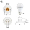 PULLIMORE Round E27 LED Bulb Screw Bass, Ceiling Keyless LED Light ...
