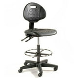 Interion 5-Way Adjustable Ergonomic Stool Black - Walmart.com