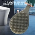 Oefntac Toilet Brush Flexible Toilet Brush Non-Slip Base Wall Mount ...