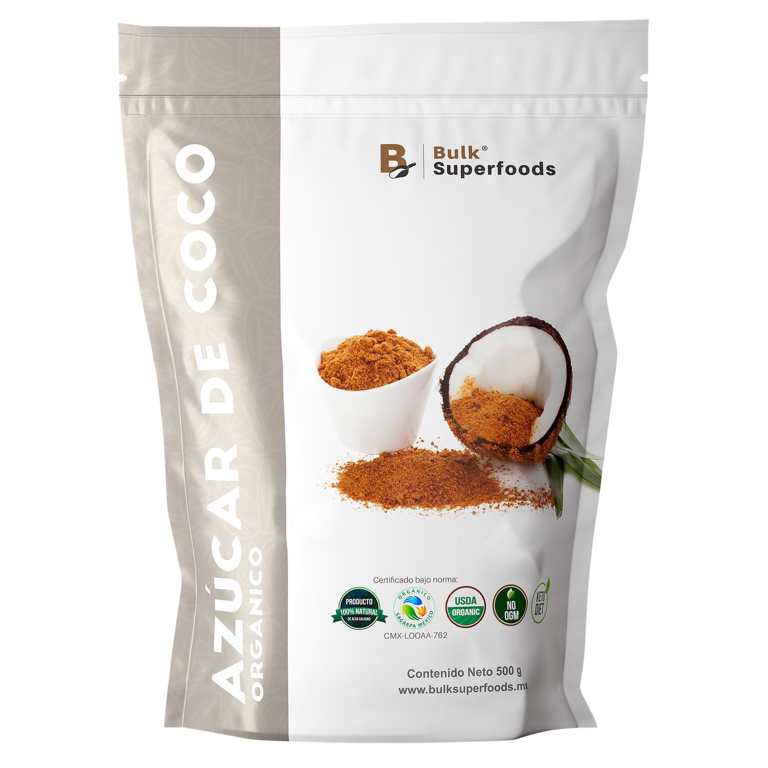 Azúcar De Coco Orgánica | Coconut Sugar 500g Bulk Superfoods BULK ...