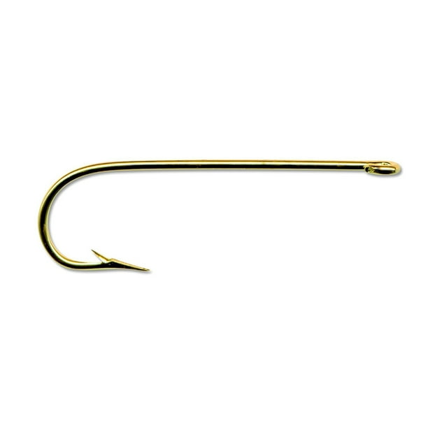Mustad Aberdeen Hook - Size: #2 (Gold) 10pc - Walmart.com
