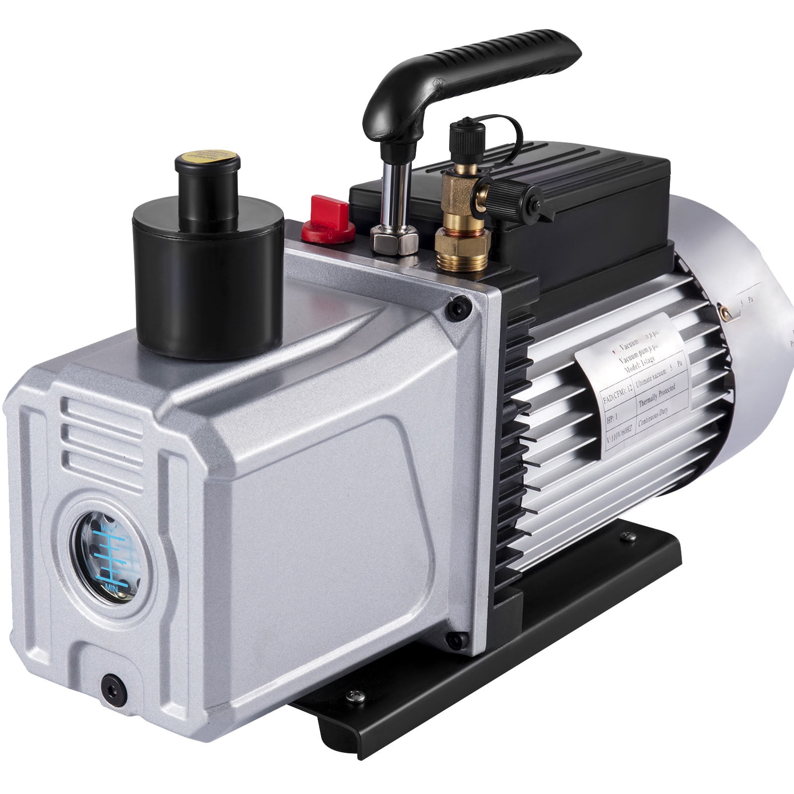 BENTISM HFS (R) Vacuum Pump Single Stage 12CFM; 110V/60HZ; Inlet SAE 1/ ...