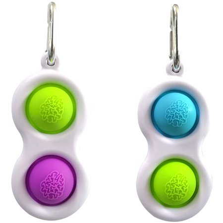 2PCS Pop Fidget Toy, Mini Simple Dimple Sensory Fidget Toys, Silicone ...