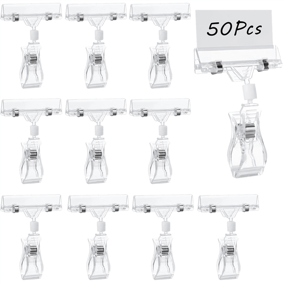 Click here for Unbranded 50 Pcs Rotatable Sign Clips  Double-Side... prices