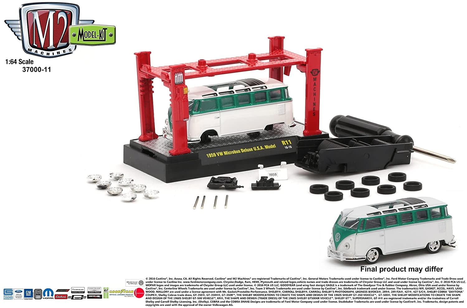 M2 Machines 1:64 Model Kit Release 11 1959 Wagon Microbus Deluxe U.S.A ...