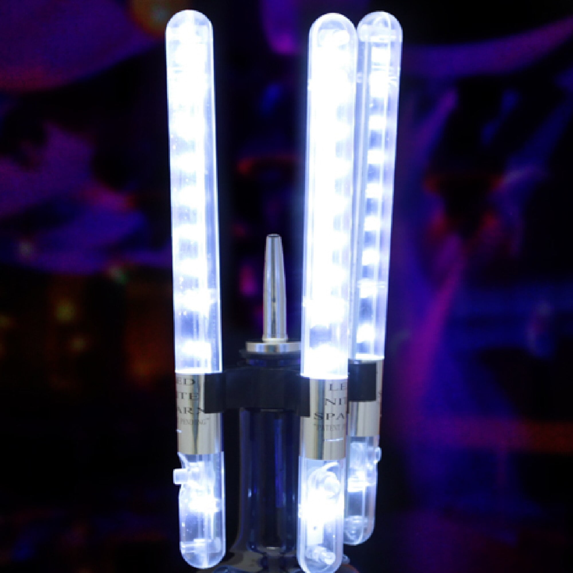 King of Sparklers Pack of 3 LED Bottle Sparkling Candle + Clips ...