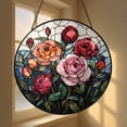 Blooming Ranunculus Garden Stained Glass Suncatcher – Floral Window ...