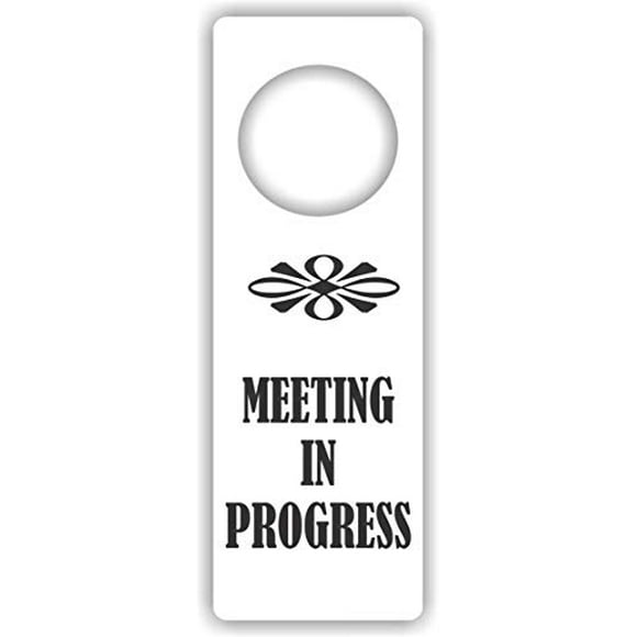 Meeting Progress Door Sign