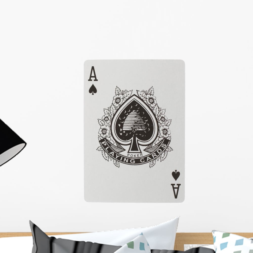 Playing Card Ace Wall Mural by Wallmonkeys Peel and Stick Graphic (18 ...