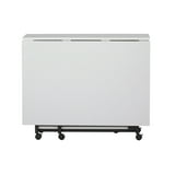 Sew Ready Mobile Fabric Cutting Table with Storage 30" H in Charcoal ...