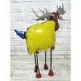 Rustic Medium 13" Tall Repurposed Scrap Metal Moose Statue Home Farm ...