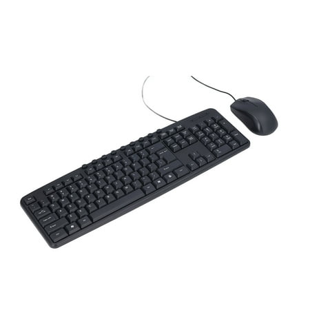 Wired Keyboard Mouse Combo, 113 Keys Arc Angle Wired Keyboard, 1000DPI Wired Mouse Ergonomic ...