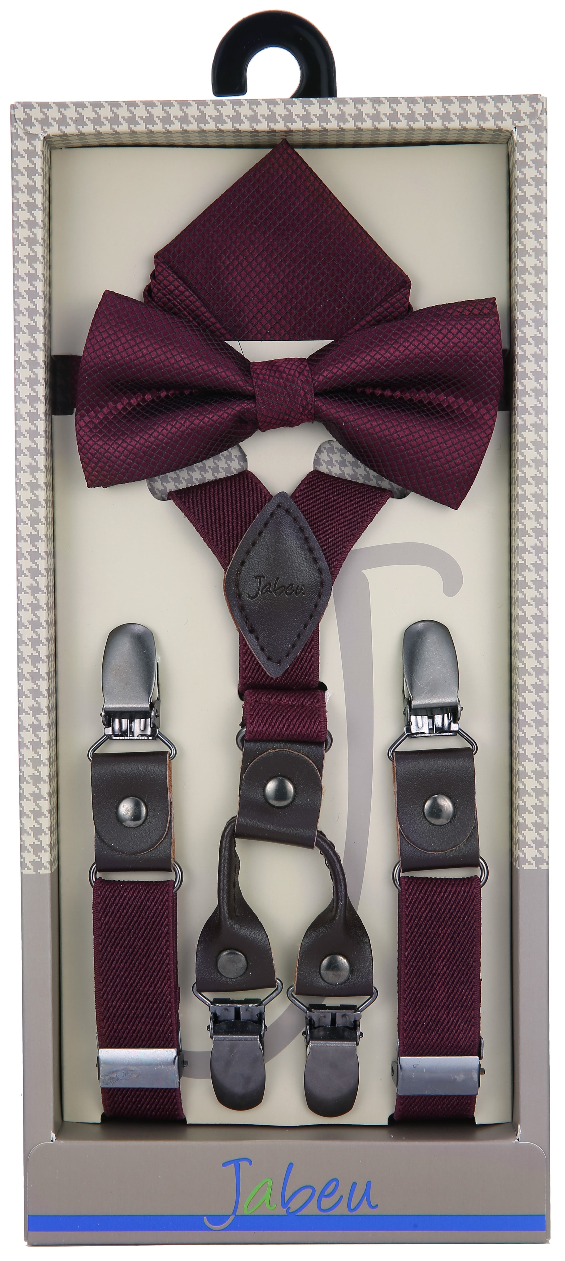 Fashion Suspenders , with Pocket Square and Bow Tie Gift Set ...
