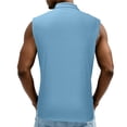 Betivan Mens Tank Tops Summer Sleeveless Shirts Lapel Button Up Shirt ...