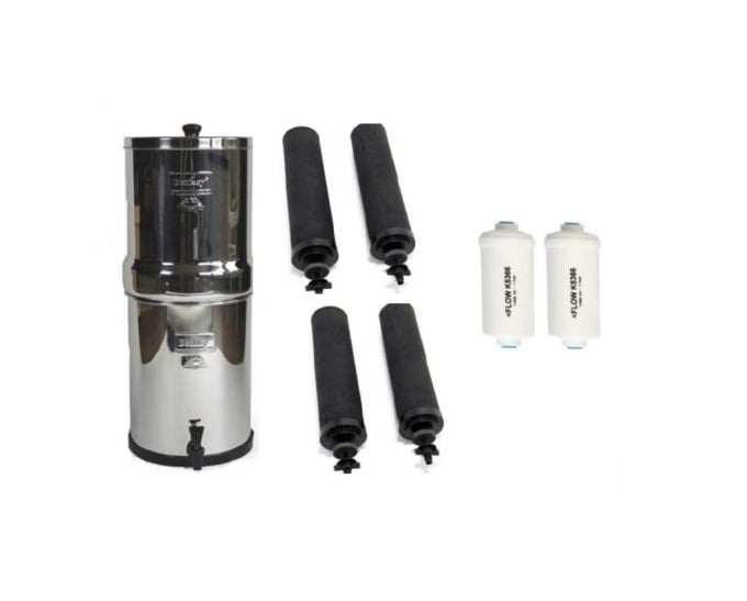 Royal Berkey Water Purifier with 4 Black & 2 PF2 Filters - Walmart.com