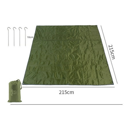 Outdoor Lawn Moisture-Proof Floor Mat Mat Picnic Cloth with Four Ground ...