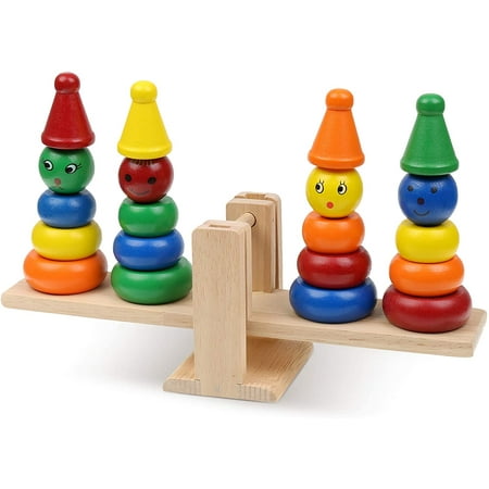 Kids Wooden Rainbow Stacking Toy | Stacking Blocks | Stacking Toys for ...