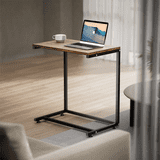 C Shaped Metal Side End Table, TV Tray Table, Top Living Room Stand for ...