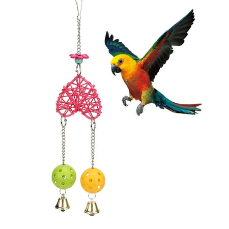 Straw Plaited Bird Toy, Plastic Toy, Animals Birds For Parrots Pets ...