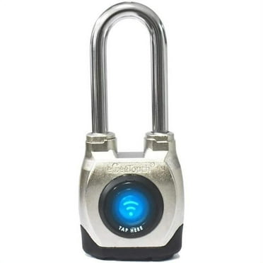 eGeeTouch Outdoor Smart Padlock 3rd Gen, Weatherproof, Rugged Design ...