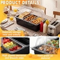 Countertop Food Serving Display Container Ice Chilled Condiment Caddy ...