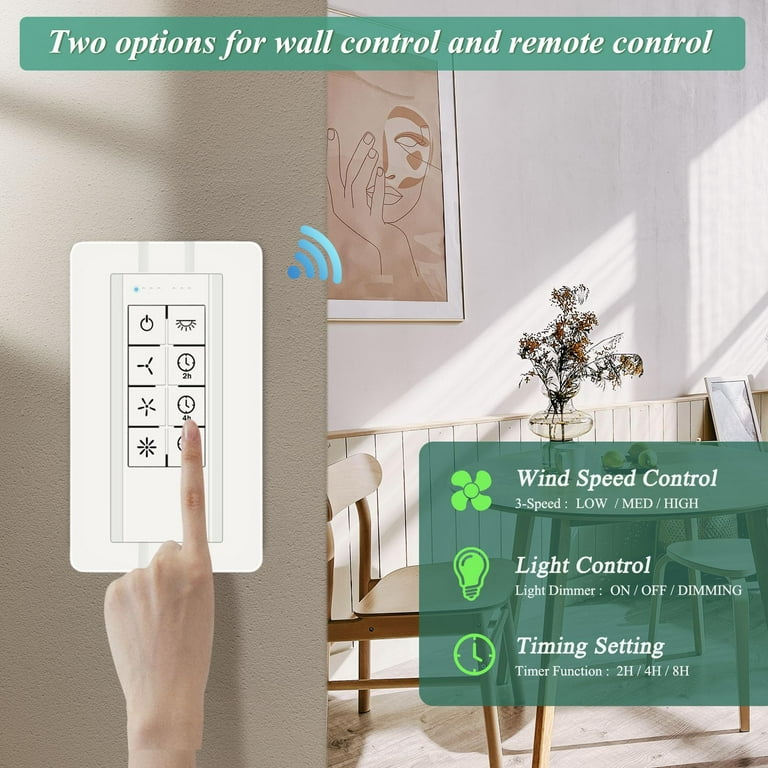 Wall Ceiling Fan Remote Kit Universal Ceiling Fan Remote Control And